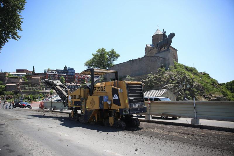 მეტეხის ხიდის რეაბილიტაციის მეორე ეტაპი დაიწყო | BPN